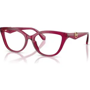 Michael Kors 52mm Cat Eye Optical Glasses - Violet