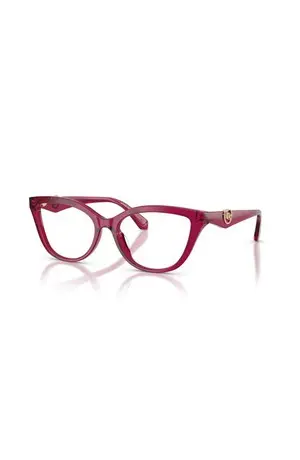 Michael Kors Cat Eye Full Rim Acetate Eyeglasses - Violet