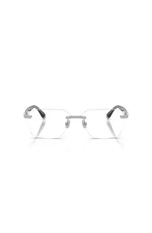 Brunello Cucinelli Rectangle Rimless Eyeglasses