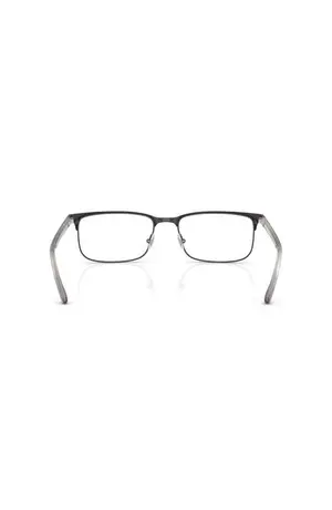 Brooks Brothers 55mm Rectangle Optical Glasses - Grey