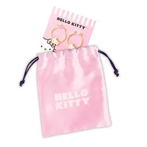 HELLO KITTY Face Hoop Earrings