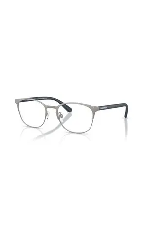 Emporio Armani 53mm Oval Eyeglasses - Grey