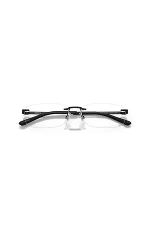 ARNETTE 58mm Rectangle Rimless Optical Glasses - Black