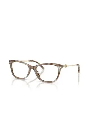 Tory Burch 55mm Square Optical Glasses - Brown
