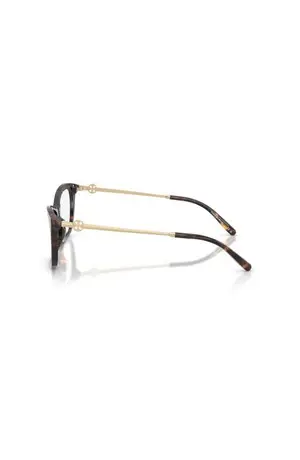 Tory Burch Square Acetate Eyeglasses - Tortoise