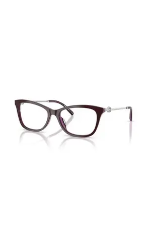 Tory Burch 55mm Square Optical Glasses - Violet