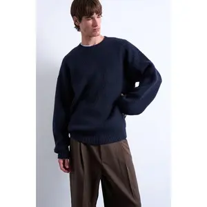 Topman Oversized Ribbed Crewneck Sweater