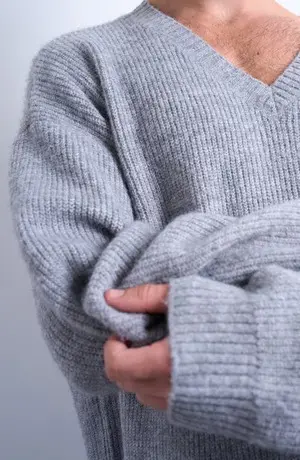 Topman Oversized V-neck Sweater
