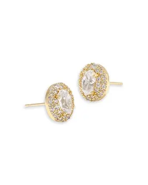Kendra Scott Bella Crystal Stud Earrings - Gold