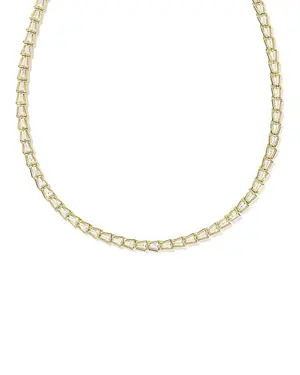 Kendra Scott Bella Crystal Tennis Necklace - Gold
