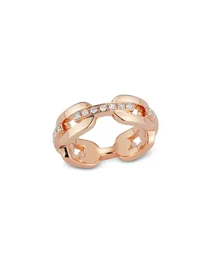 Walters Faith 18k Saxon Diamond Bar Chain Ring - Rose Gold