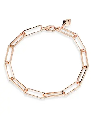 Walters Faith 18k Saxon Elongated Paperclip Link Chain Bracelet - Rose Gold