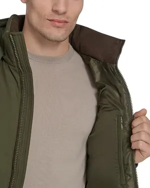Andrew Marc Langham Bomber Jacket - Forest