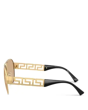 Versace 61mm Aviator Sunglasses