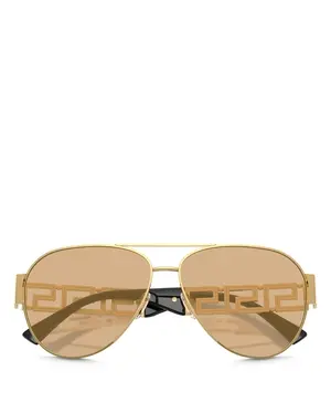 Versace 61mm Aviator Sunglasses