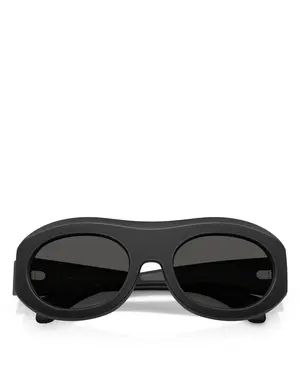 Moncler Ramillon Oval Sunglasses - Grey