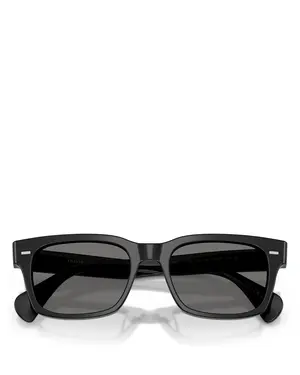Oliver Spencer Ryce Sun Square Sunglasses - Black