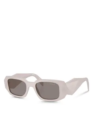 Prada 49mm Rectangular Sunglasses - Dark Grey