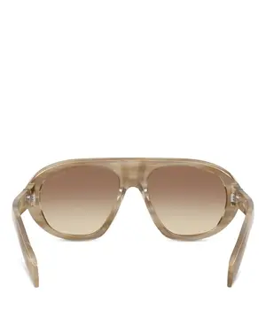 Prada Round Frame Sunglasses - Brown Gradient
