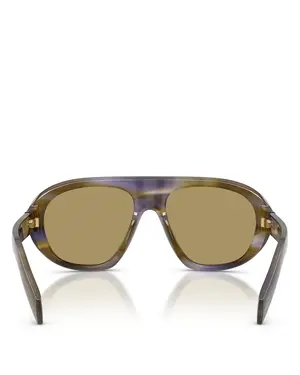 Prada Round Frame Sunglasses - Green