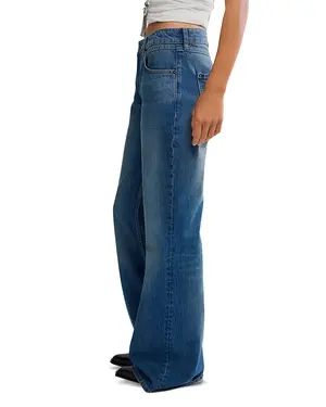 Free People West Coast High-rise Flare Jeans - Dodger
