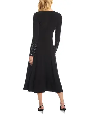 Karen Kane Kate Beaded Sleeve Travel Dress