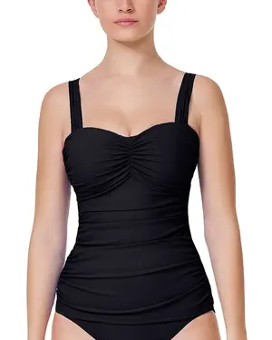 GOTTEX Underwire D Cup Tankini Top - Black