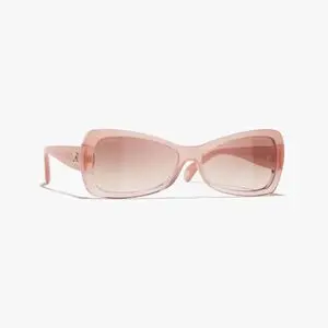 Chanel Butterfly Sunglasses - Pale Pink
