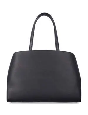 FERRAGAMO Hug Leather Shoulder Bag - Black