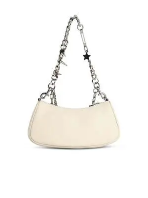 Marc Jacobs The Shoulder Cotton Leather Bag - White