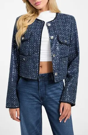 Guess Collared Jackets For Women