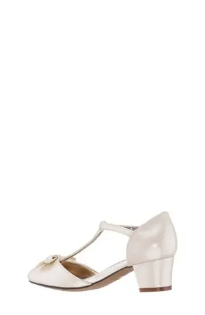 Nina Bow Detail T-strap Pumps