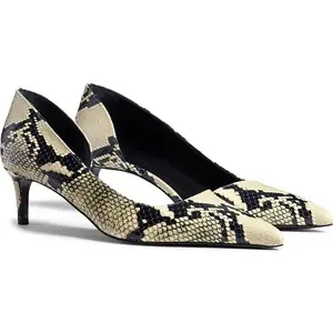 Khaite Jett Snakeskin Embossed Half D'orsay Pumps