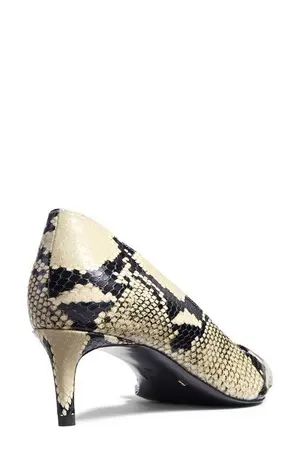 Khaite Jett Snakeskin Embossed Half D'orsay Pumps