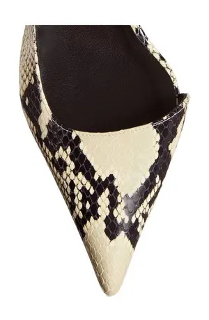 Khaite Jett Snakeskin Embossed Half D'orsay Pumps