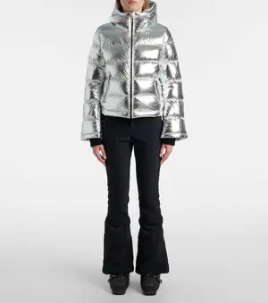 Perfect Moment Polar Flare Down Ski Jacket - Silver