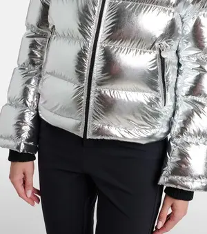 Perfect Moment Polar Flare Down Ski Jacket - Silver