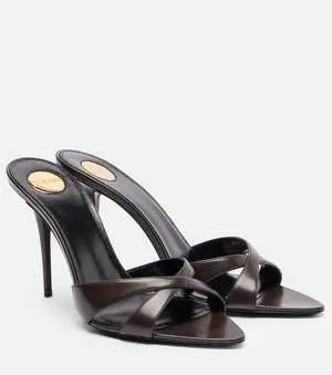 Saint Laurent Kirat 95 Leather Sandals