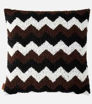 Missoni Riccio Zigzag Bouclé Cushion - Black