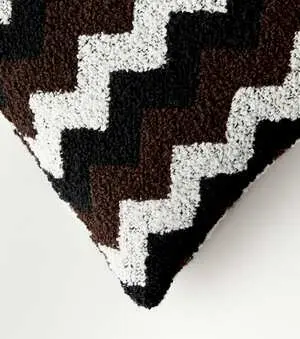 Missoni Riccio Zigzag Bouclé Cushion - Black