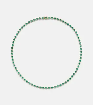 ANITA KO 18kt Yellow Choker With Emeralds - Gold