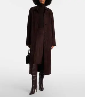 Stouls Suede Coat - Brown