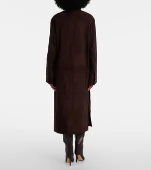 Stouls Suede Coat - Brown