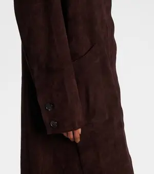 Stouls Suede Coat - Brown