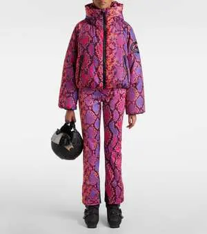 Goldbergh Lucinda Animal-print Down Ski Jacket - Multicoloured