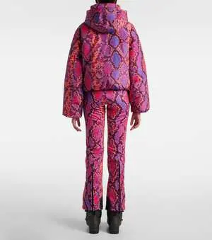 Goldbergh Lucinda Animal-print Down Ski Jacket - Multicoloured