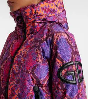 Goldbergh Lucinda Animal-print Down Ski Jacket - Multicoloured