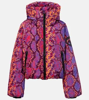Goldbergh Lucinda Animal-print Down Ski Jacket - Multicoloured