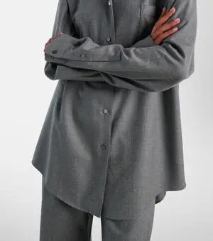 THE ROW Pino Virgin Wool Shirt