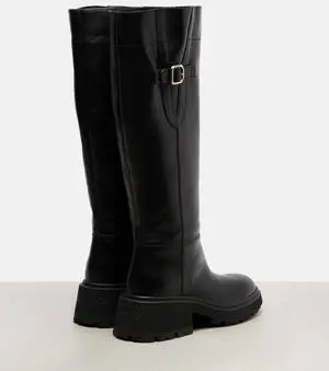 JIMMY CHOO Tamsin Leather Knee-high Boots - Black